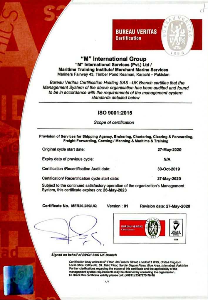 Certifications & Affiliations – M International Group